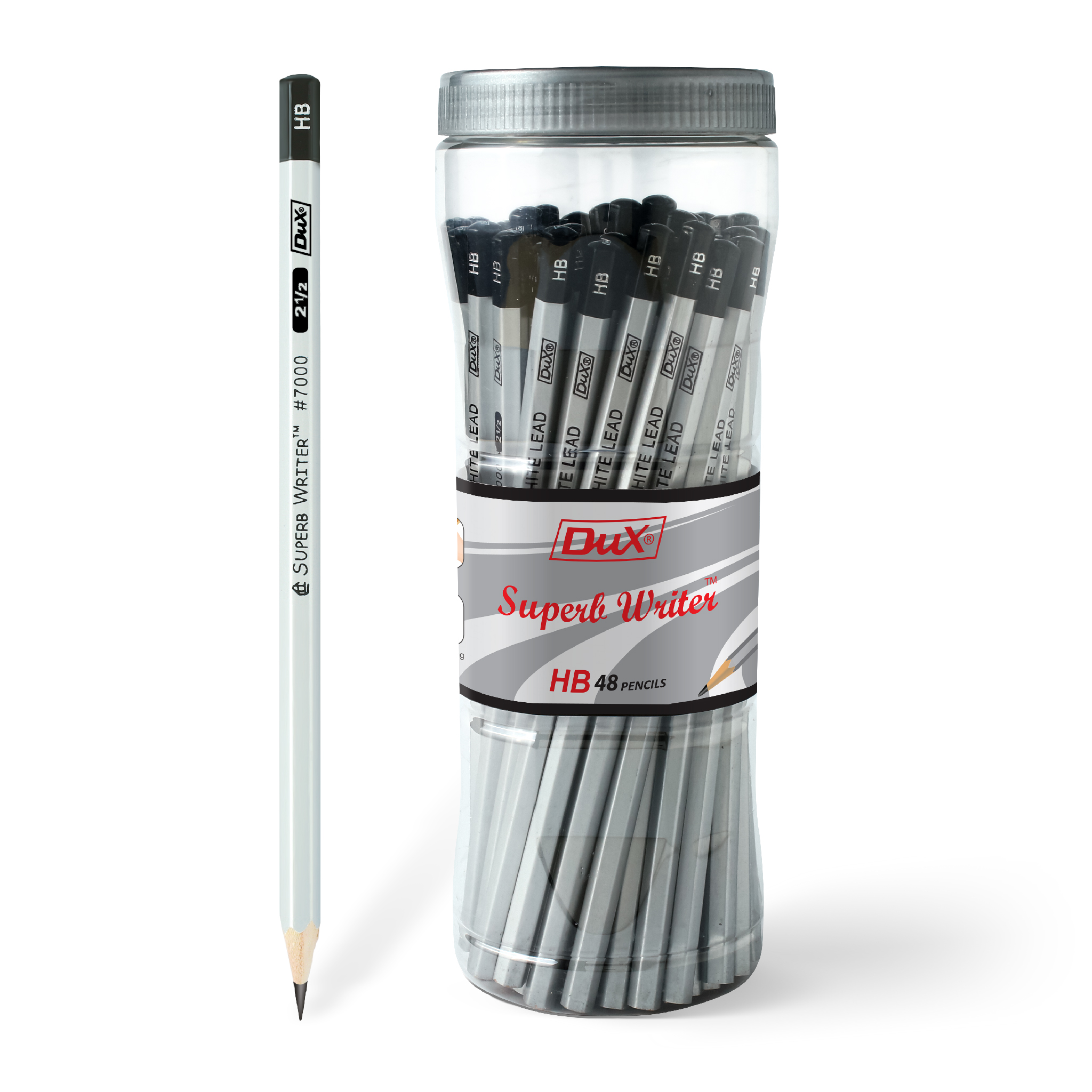 Dux Pencil 7000 Superb Writer (Jar Pack) (48 pcs) – Dux Stationery