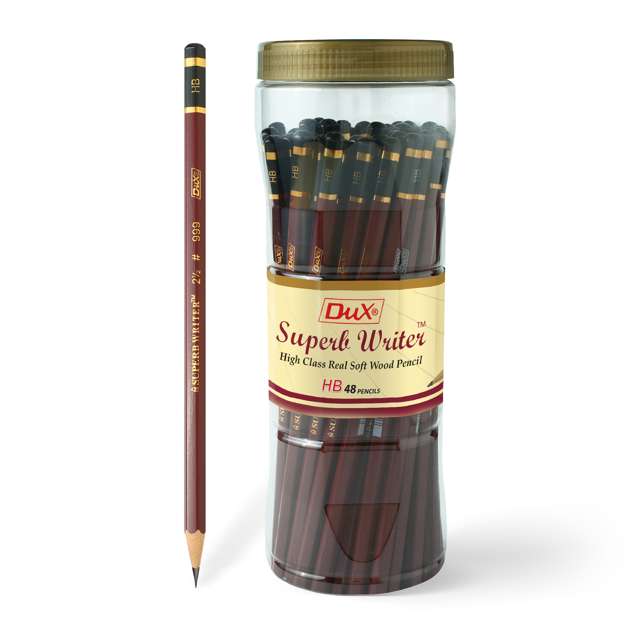 Dux Pencil 999 Super Writer (Jar Pack) (48 pcs) – Dux Stationery